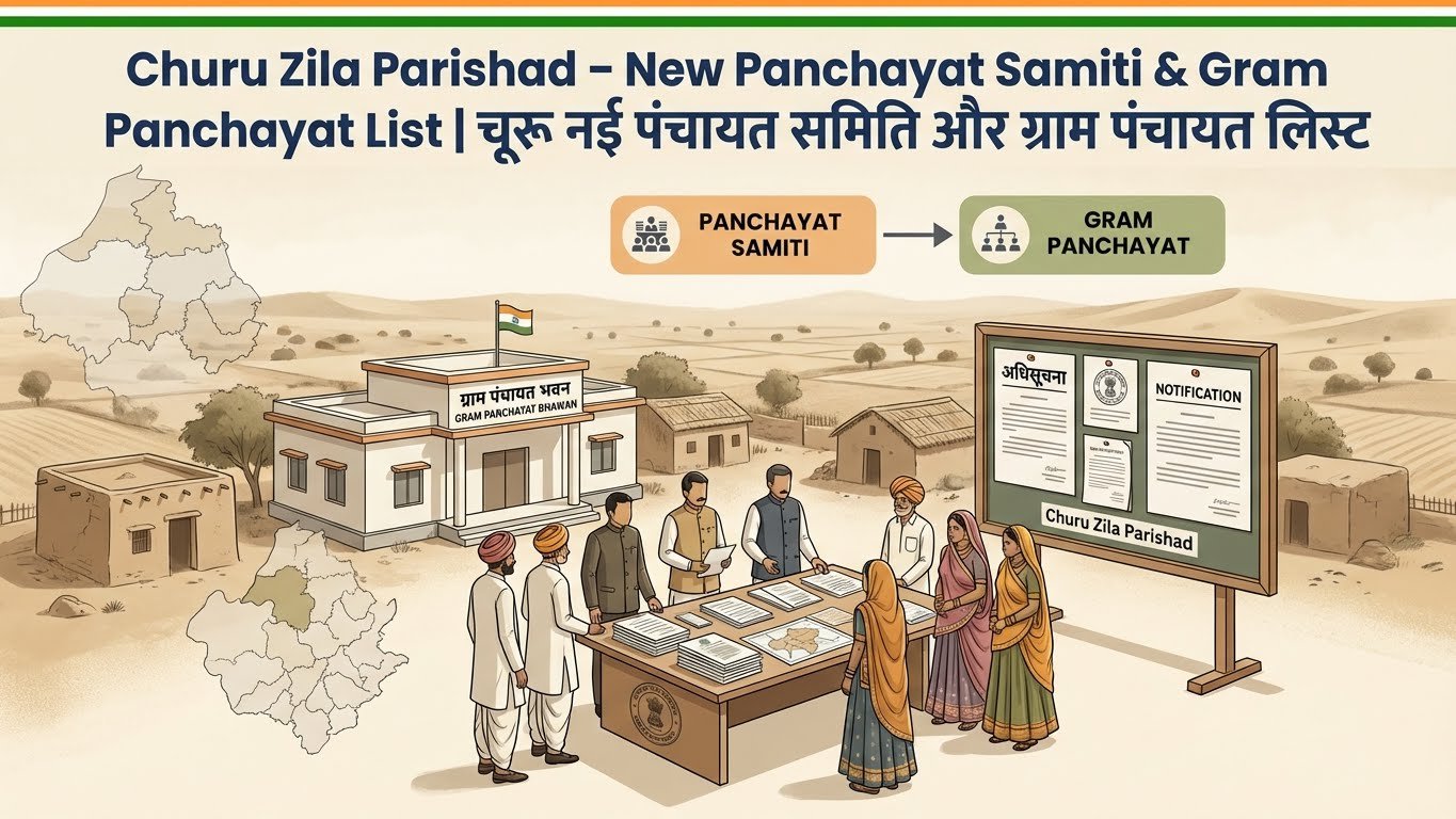 Churu Zila Parishad New Panchayat Samiti & Gram Panchayats 2026 | चूरू ...